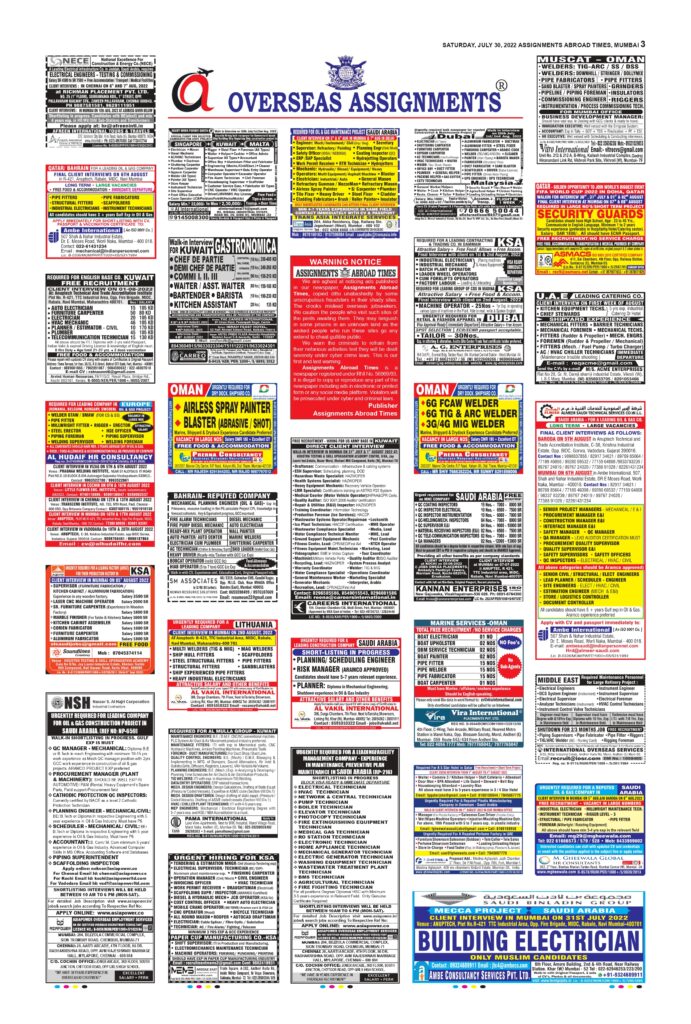 Assignment Abroad Times Today Newspaper Pdf ,1 Oct 2022