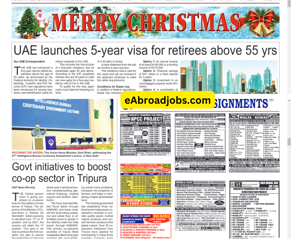 Assignment Abroad Times Today Newspaper Pdf - 25 Dec 2024